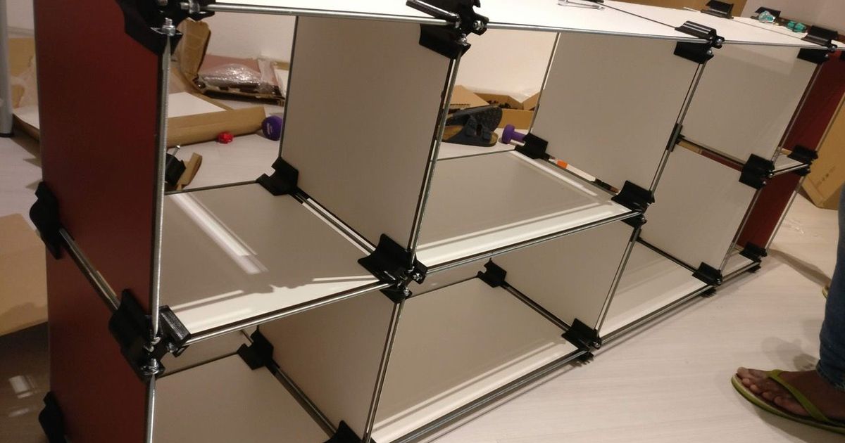 Modular Shelve Pieces by WHerzog | Download free STL model | Printables.com