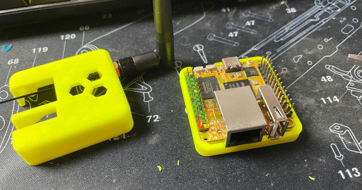 RADXA Rock Pi S - Case with WIFI antenna by Valentino Hesse | Download ...