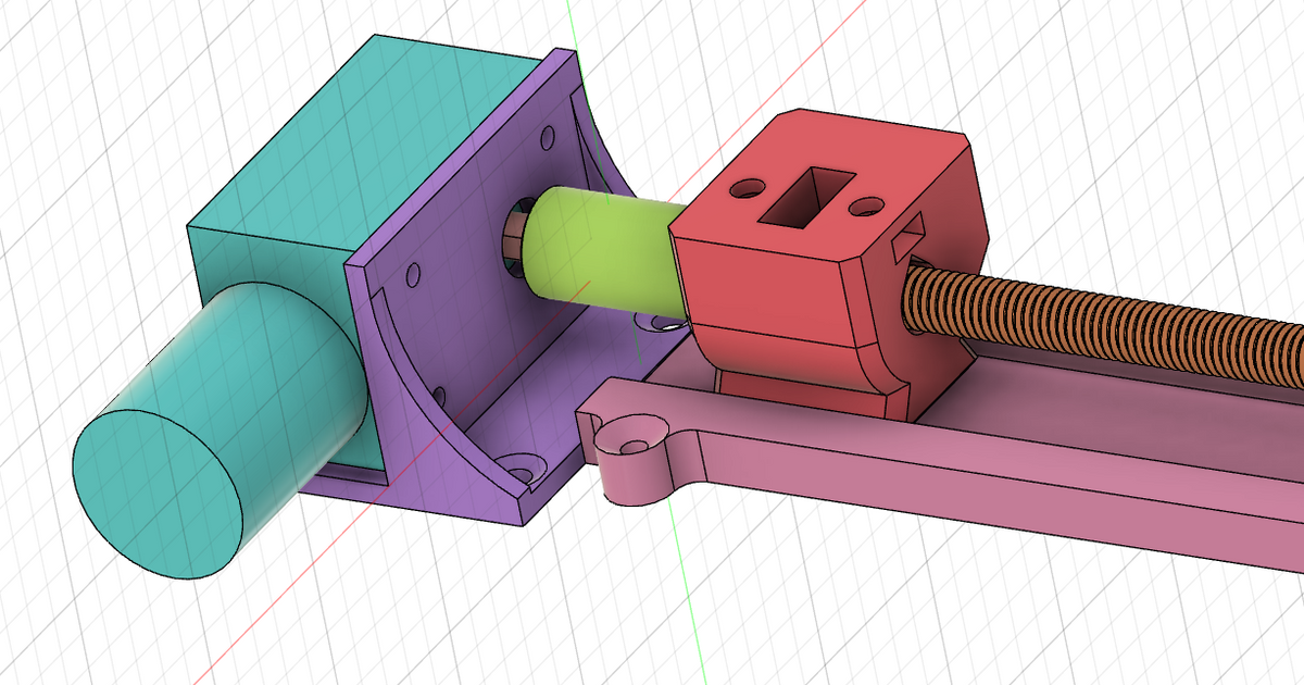 rotating to linear drive by Murdoc | Download free STL model ...