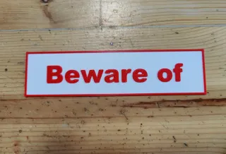 Beware of Dogs Sign by Mac | Download free STL model | Printables.com