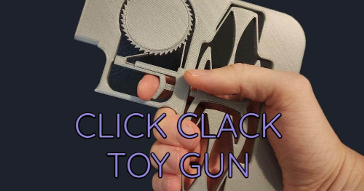 Click Clack Toy Gun - Print-In-Place autorstwa Spool Designs | Pobierz ...