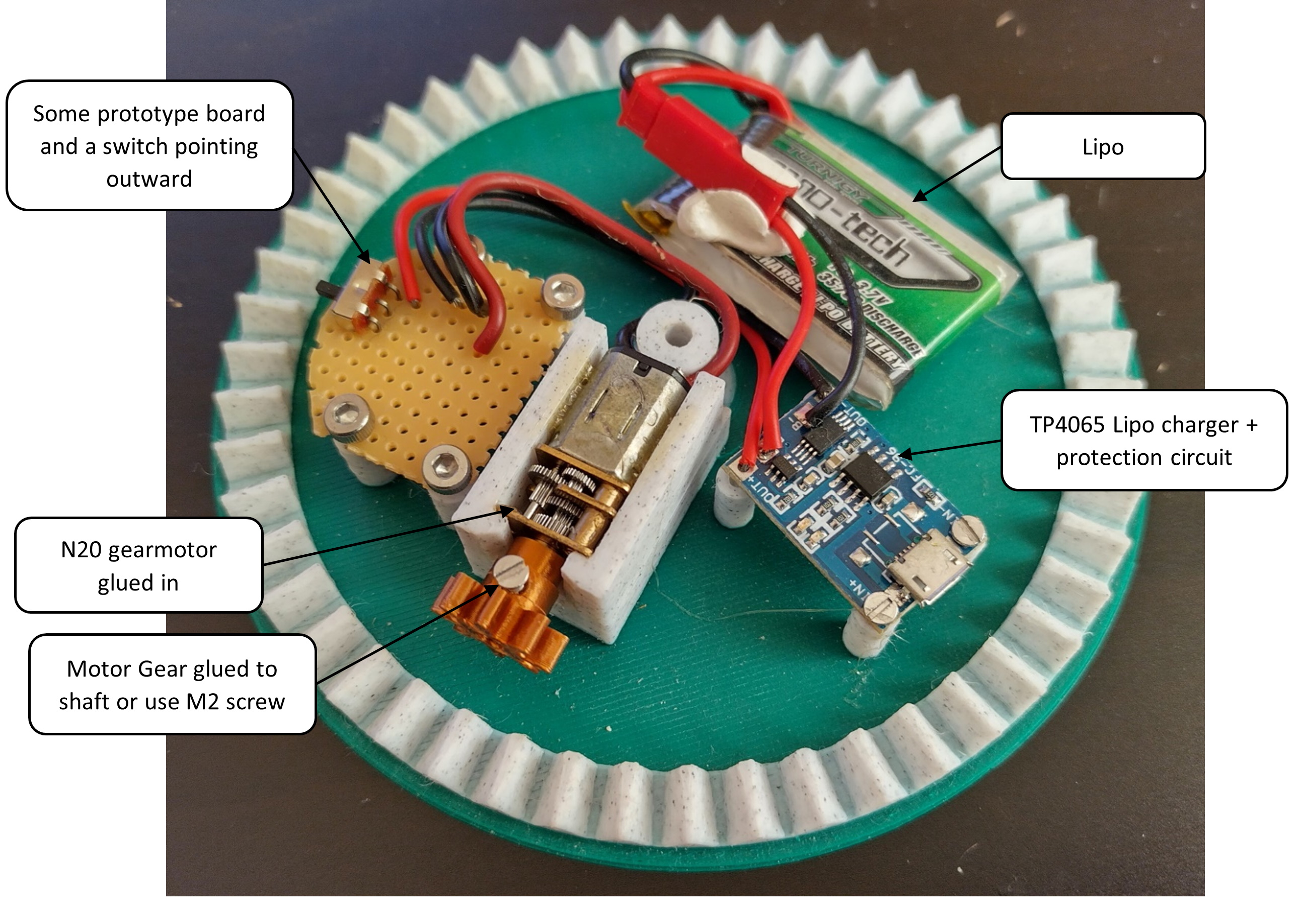 Turntable with Gears by Matt C | Download free STL model | Printables.com
