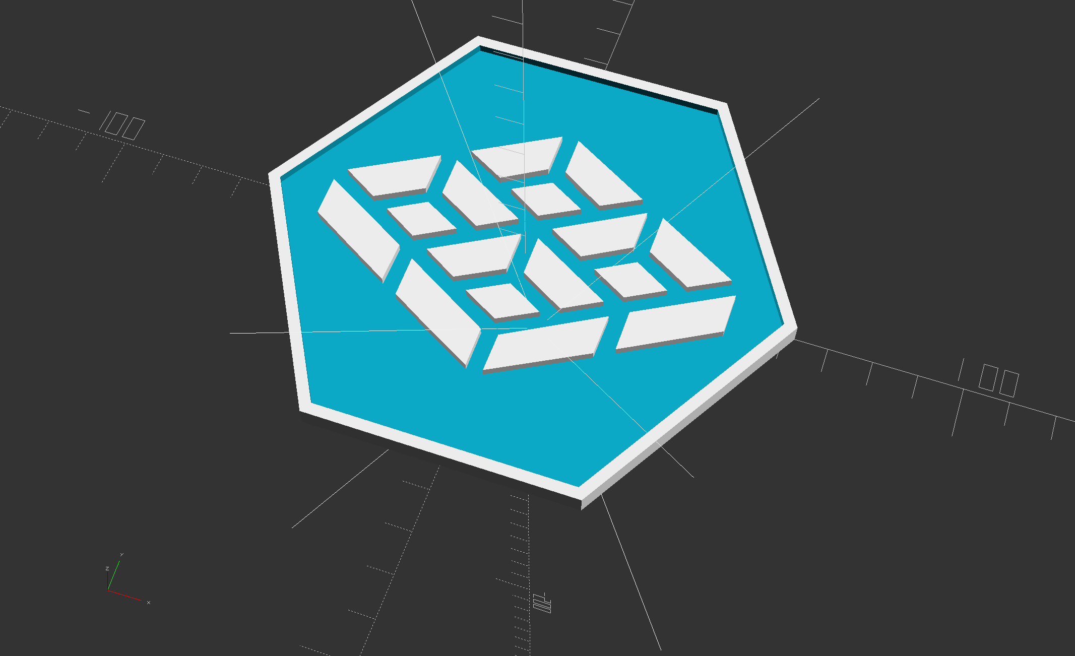 Hexagonal logo-tiles for server-racks, fridges and pc-cases by zeus ...