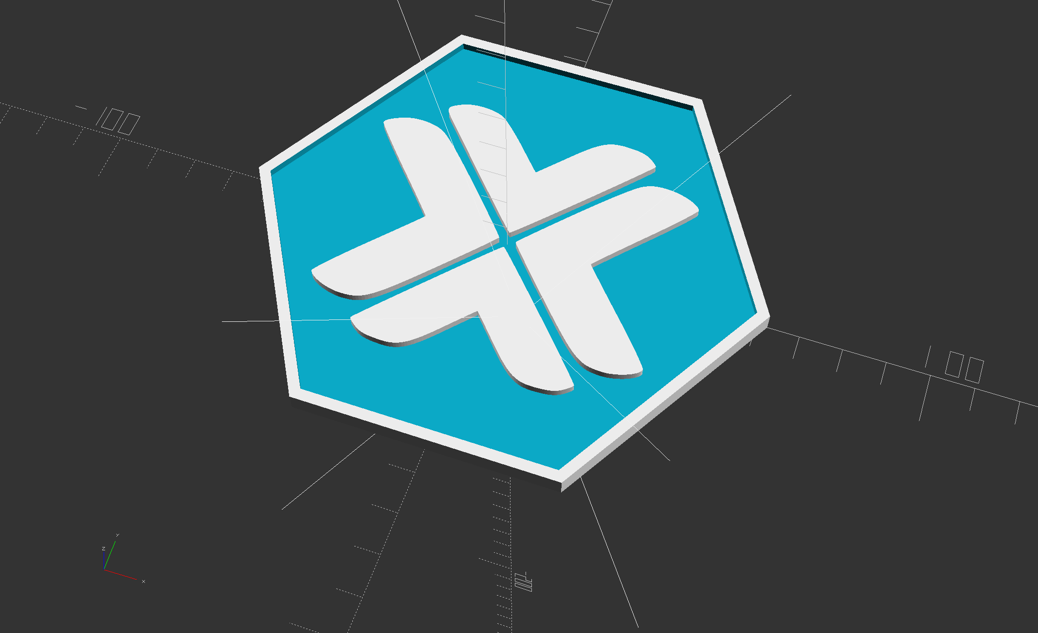 Hexagonal logo-tiles for server-racks, fridges and pc-cases by zeus ...