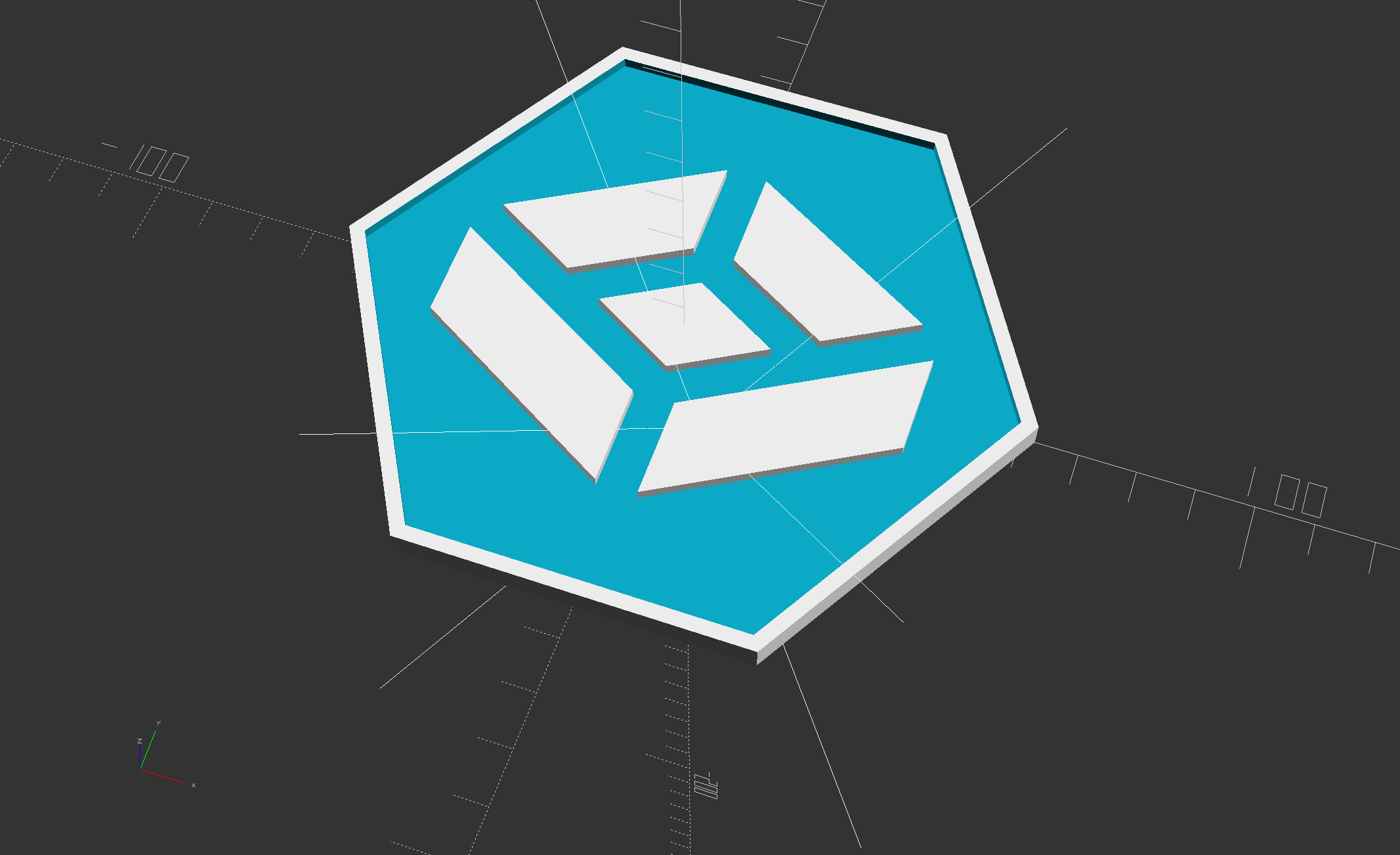 Hexagonal logo-tiles for server-racks, fridges and pc-cases by zeus ...