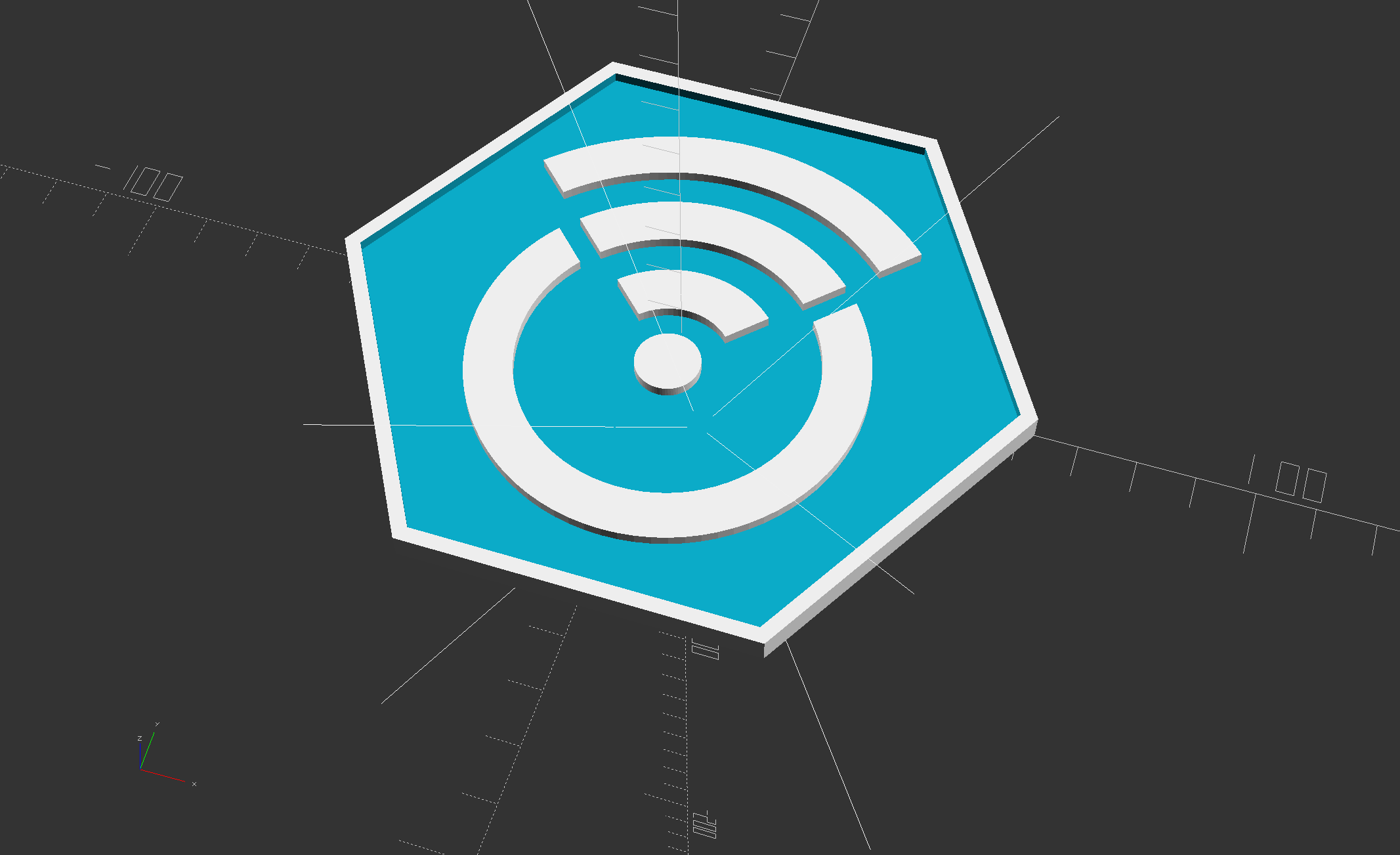 Hexagonal logo-tiles for server-racks, fridges and pc-cases by zeus ...