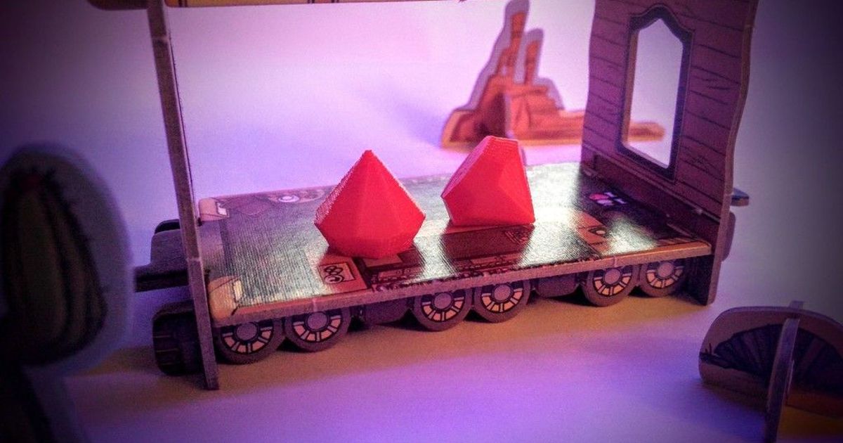 Colt Express Diamond Tokens by Gamesbros | Download free STL model ...