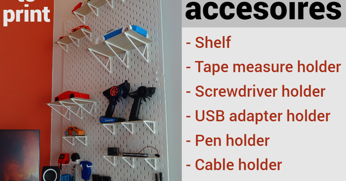 Pegboard Accesoires and Organizers by Creative Electronics | Download ...