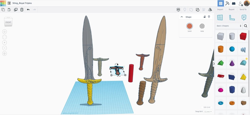 Sting dagger (remix) by DuncanMac | Download free STL model | Printables.com