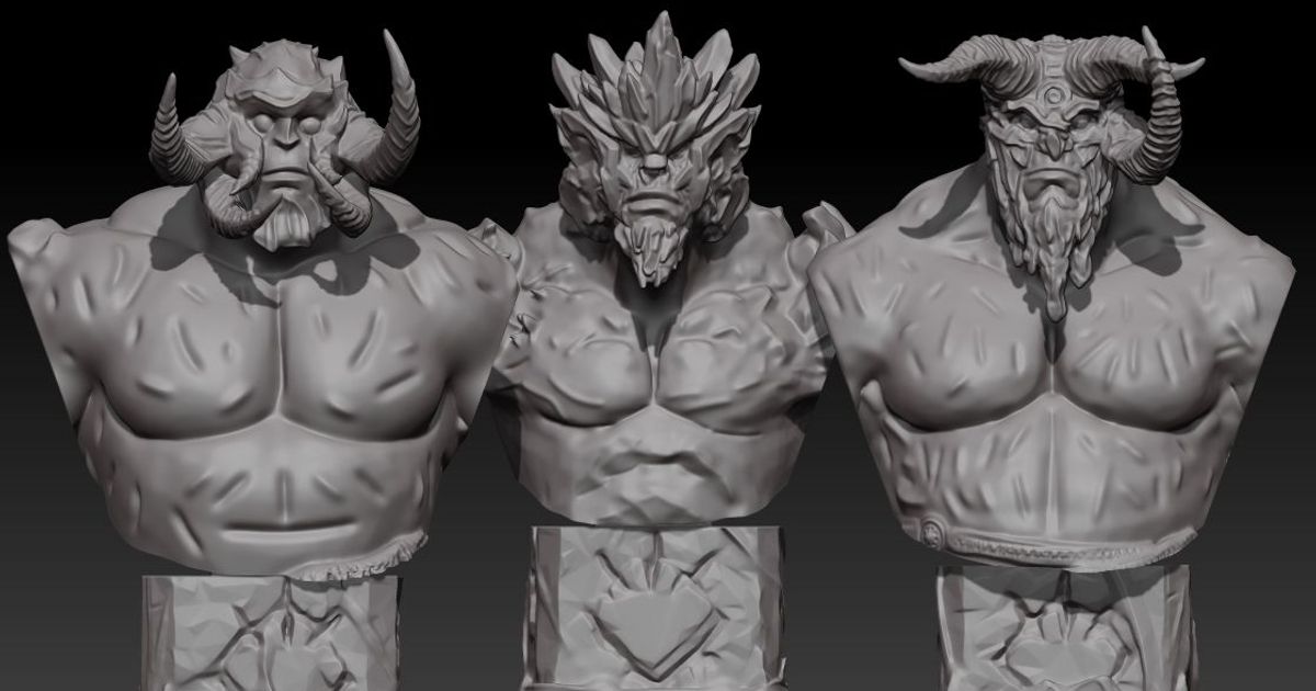 3 Trolls by Onu_Heino | Download free STL model | Printables.com