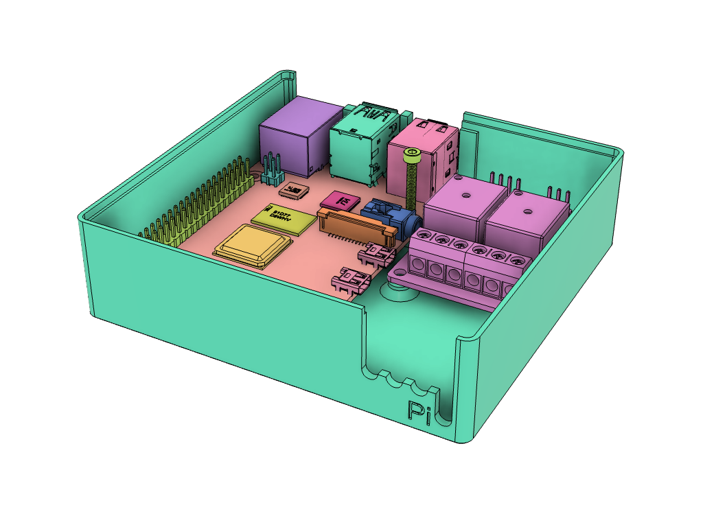 Raspberry Pi and 2-Channel-Relay Case by cewo | Download free STL model ...