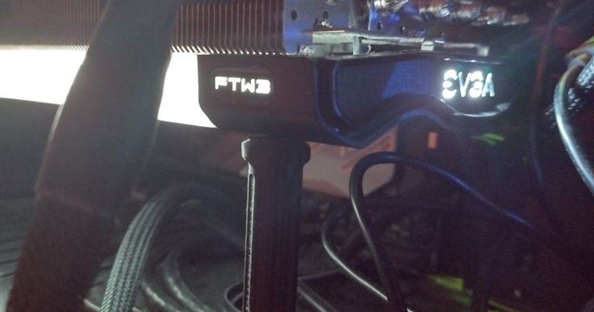 Adjustable Pillar GPU support by ecm1974 | Download free STL model ...