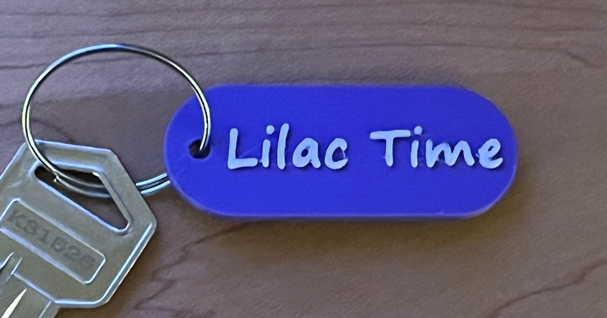 Lilac Time Key Chain by Bob Sulla | Download free STL model ...