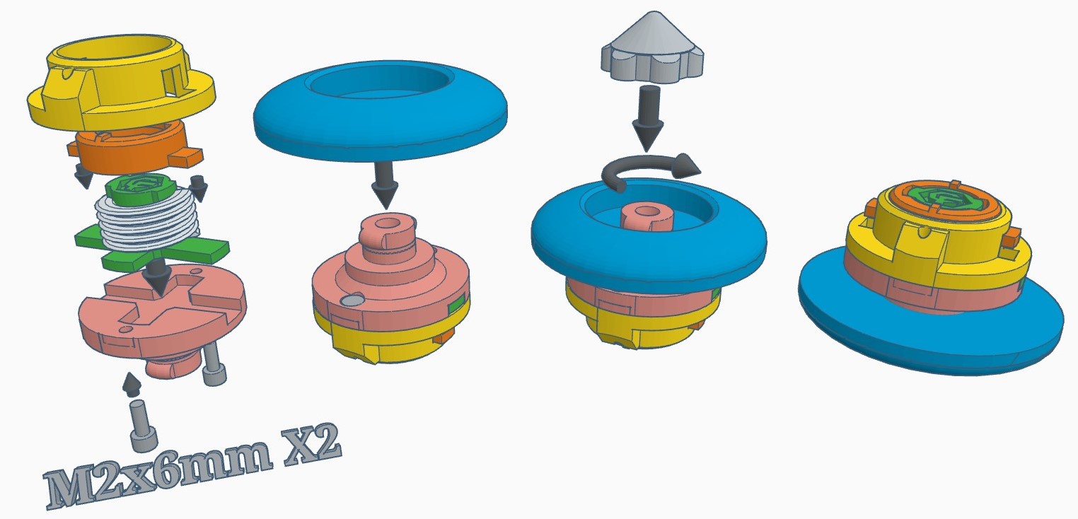 Beyblade 'Spur' Driver kit by Coal Fuse | Download free STL model ...