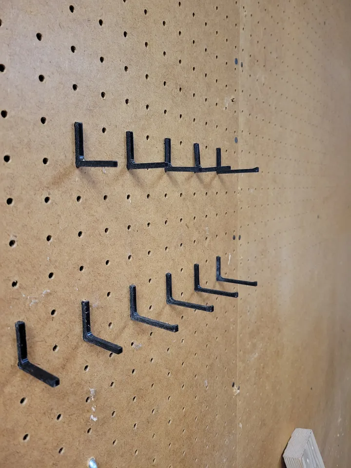 Pegboard Hook Simple by kevinbish15 | Download free STL model | Printables.com