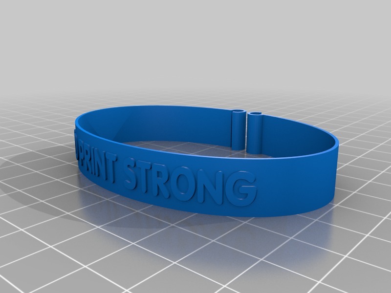 3D PRINT STRONG locking bracelet by ProfHankD | Download free STL model ...