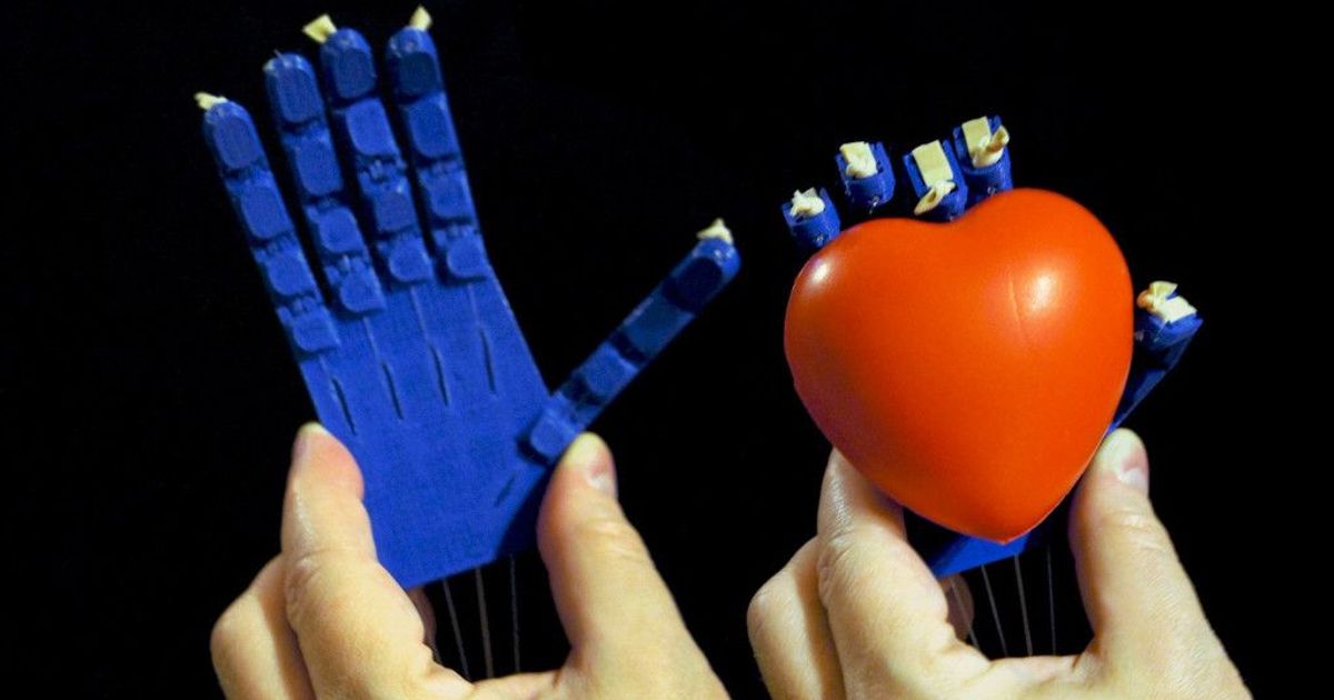 Prosthetic/Robotic Hand Printable As An Assembled Unit Without Supports ...