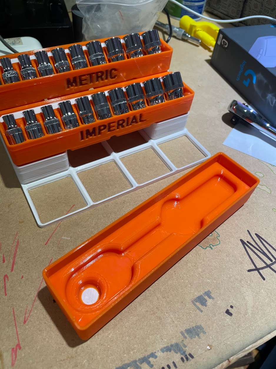 Gridfinity Ratchet Holder - 1x4 by plomdawg | Download free STL model ... Gridfinity Ratchet Holder - 1x4 by plomdawg | Download free STL model ...