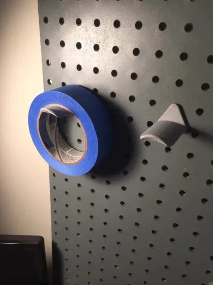 Peg Board Tape Holder by Bend121 | Download free STL model | Printables.com