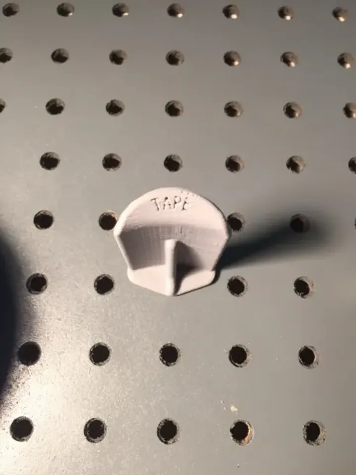 Peg Board Tape Holder by Bend121 | Download free STL model | Printables.com