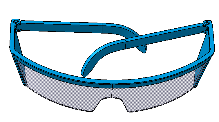 Protective Goggles (Foldable) by AdamVin | Download free STL model ...