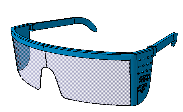 Protective Goggles (Foldable) by AdamVin | Download free STL model ...