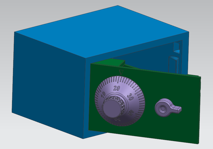 Safe with combination lock by 93djen | Download free STL model ...