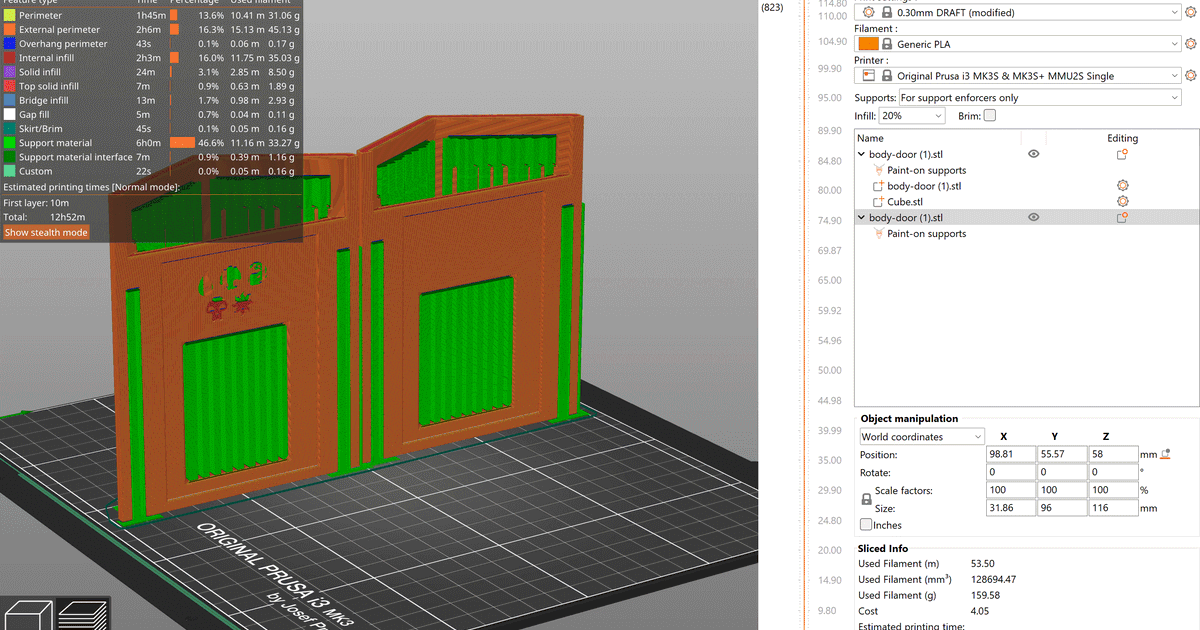 Safe Lock Comander Deck Box Door with no Mana Logos by JetThruster ...