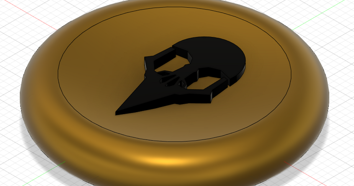 Raven skull coin by Zellor | Download free STL model | Printables.com