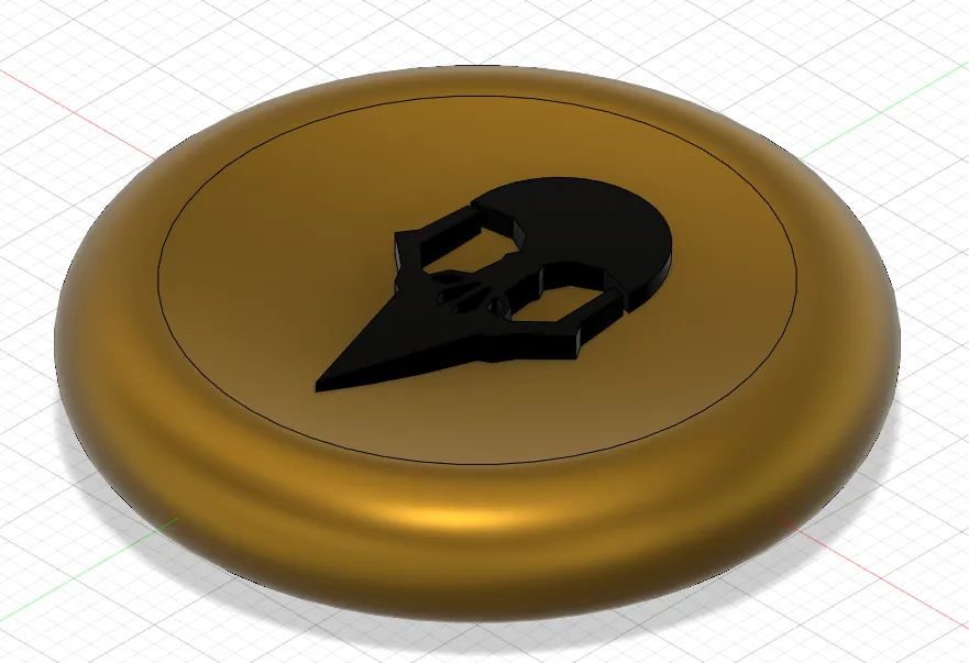 Raven skull coin by Zellor | Download free STL model | Printables.com