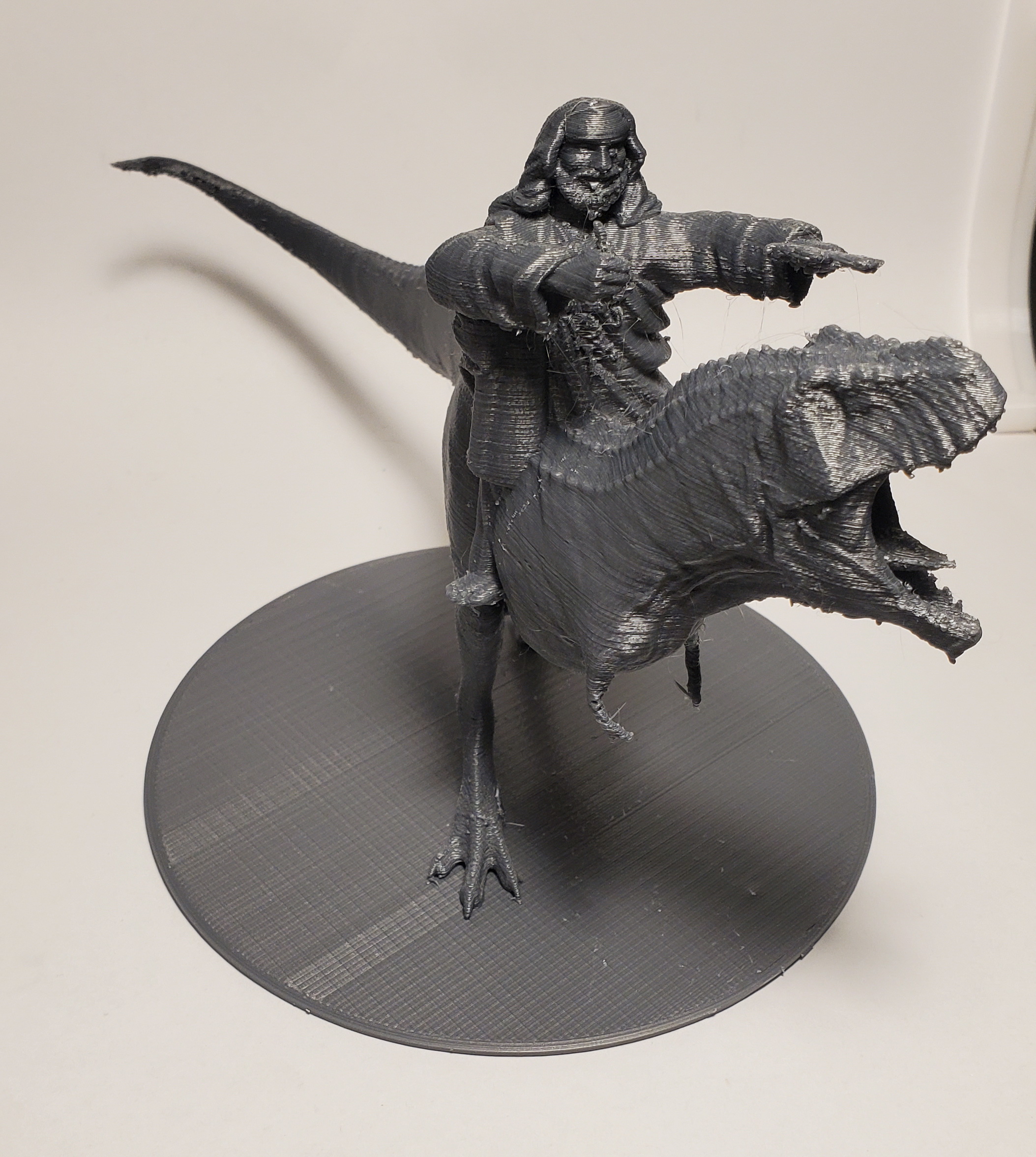Jesus riding a dinosaur by ZR | Download free STL model | Printables.com