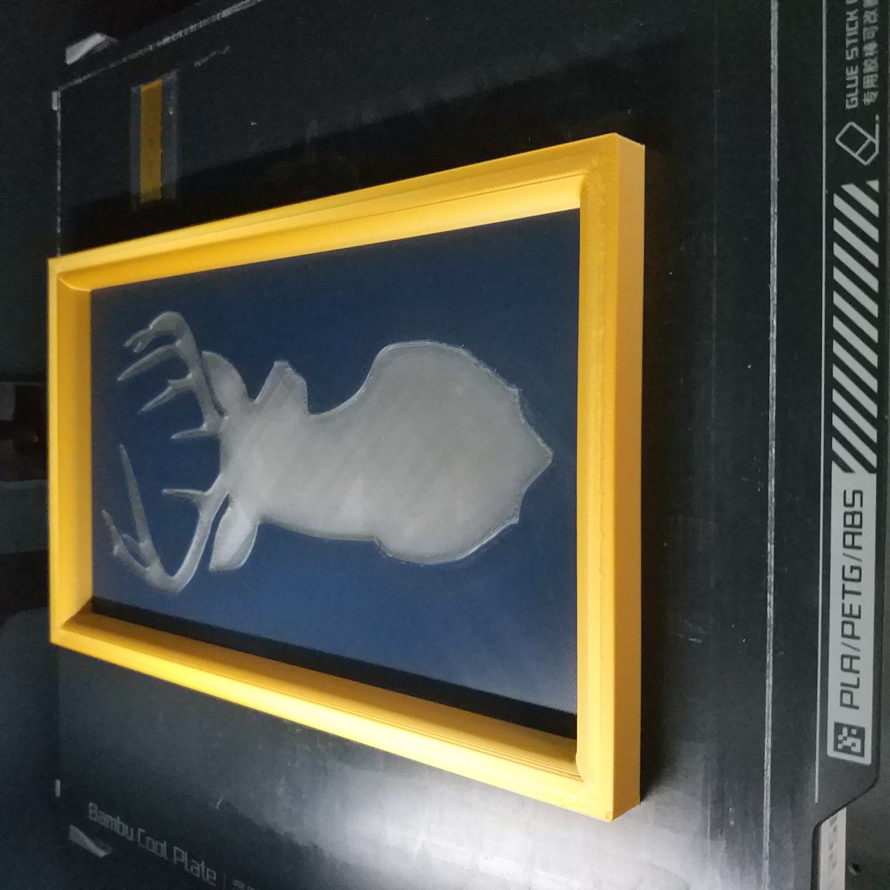 Illuminated Stag picture frame by Vodzurk | Download free STL model ...