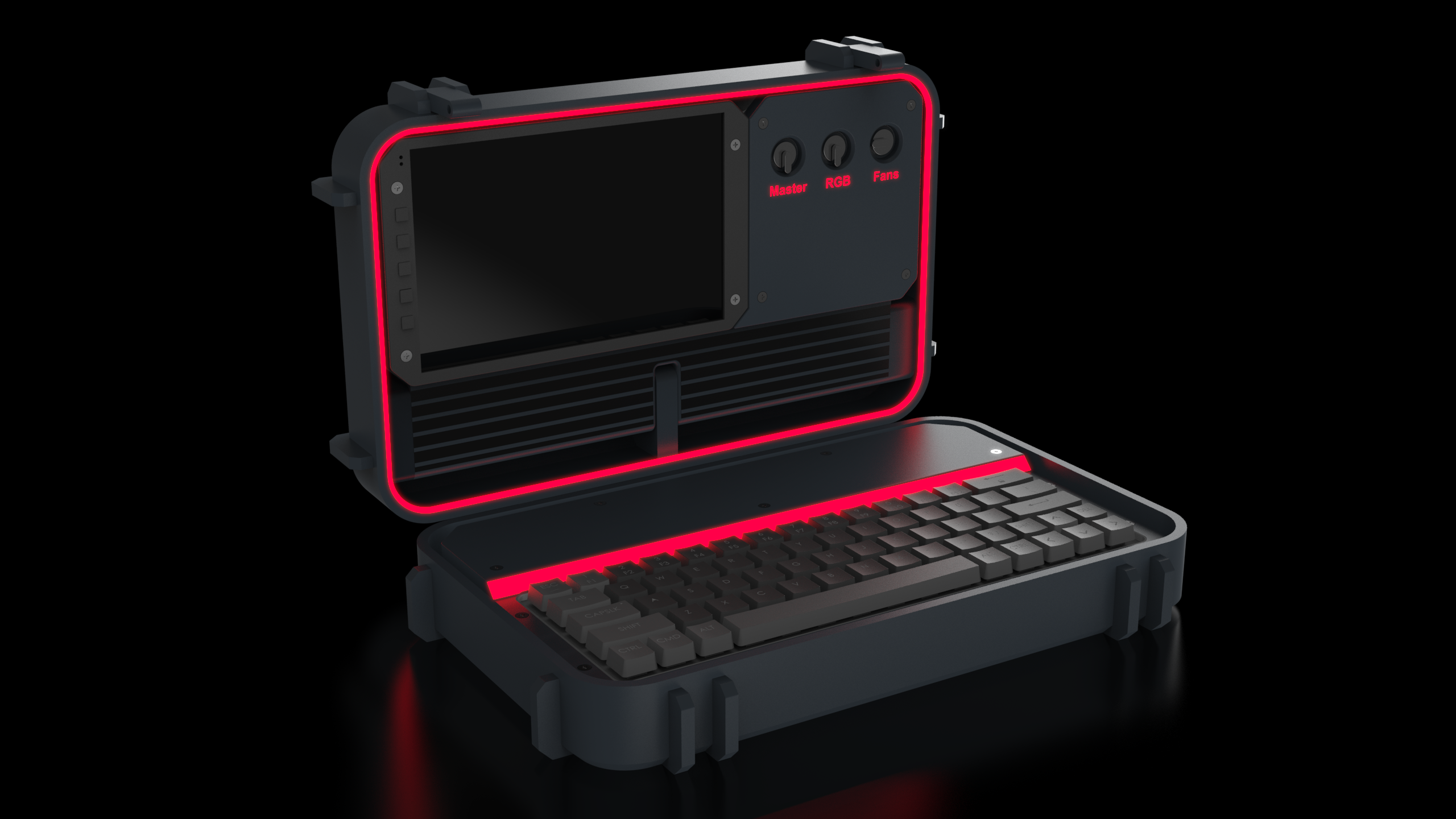 Raspberry Pi 4 Rugged Laptop by QuandaleTheInventor | Download free STL ...
