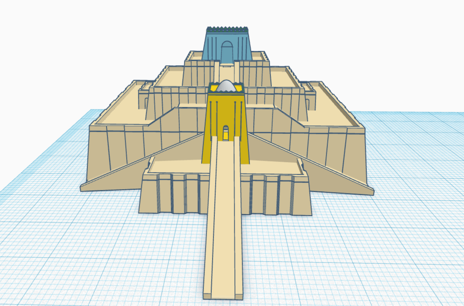 Ziggurat of Ur by Mugor89 | Download free STL model | Printables.com