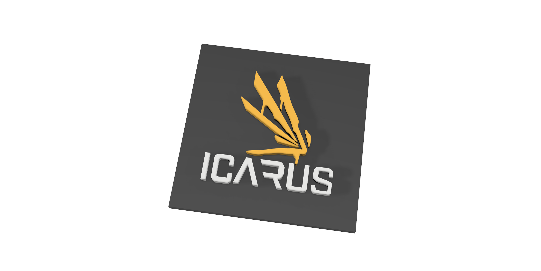 Icarus Logo Plate by Lukas.Kammerer19 | Download free STL model | Printables.com