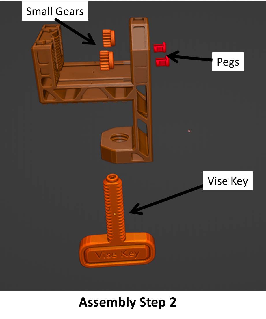 Topology Optimized, Synchronized Gear Drive, Vise by Hank | Download ...