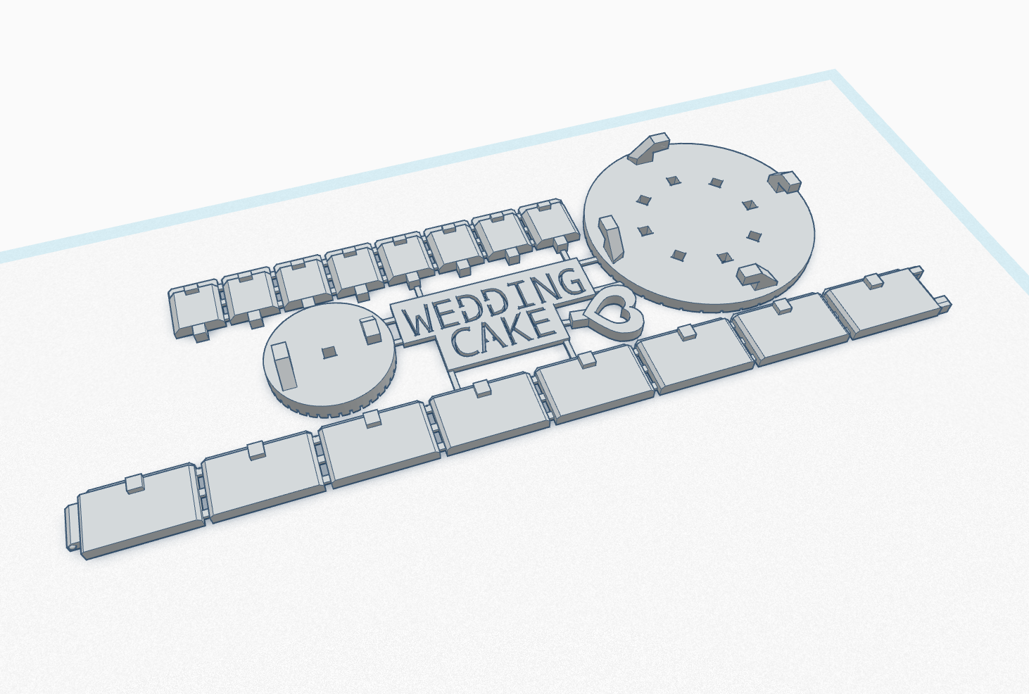 Build-your-own Mini Wedding Cake kit card by Triple G Workshop ...