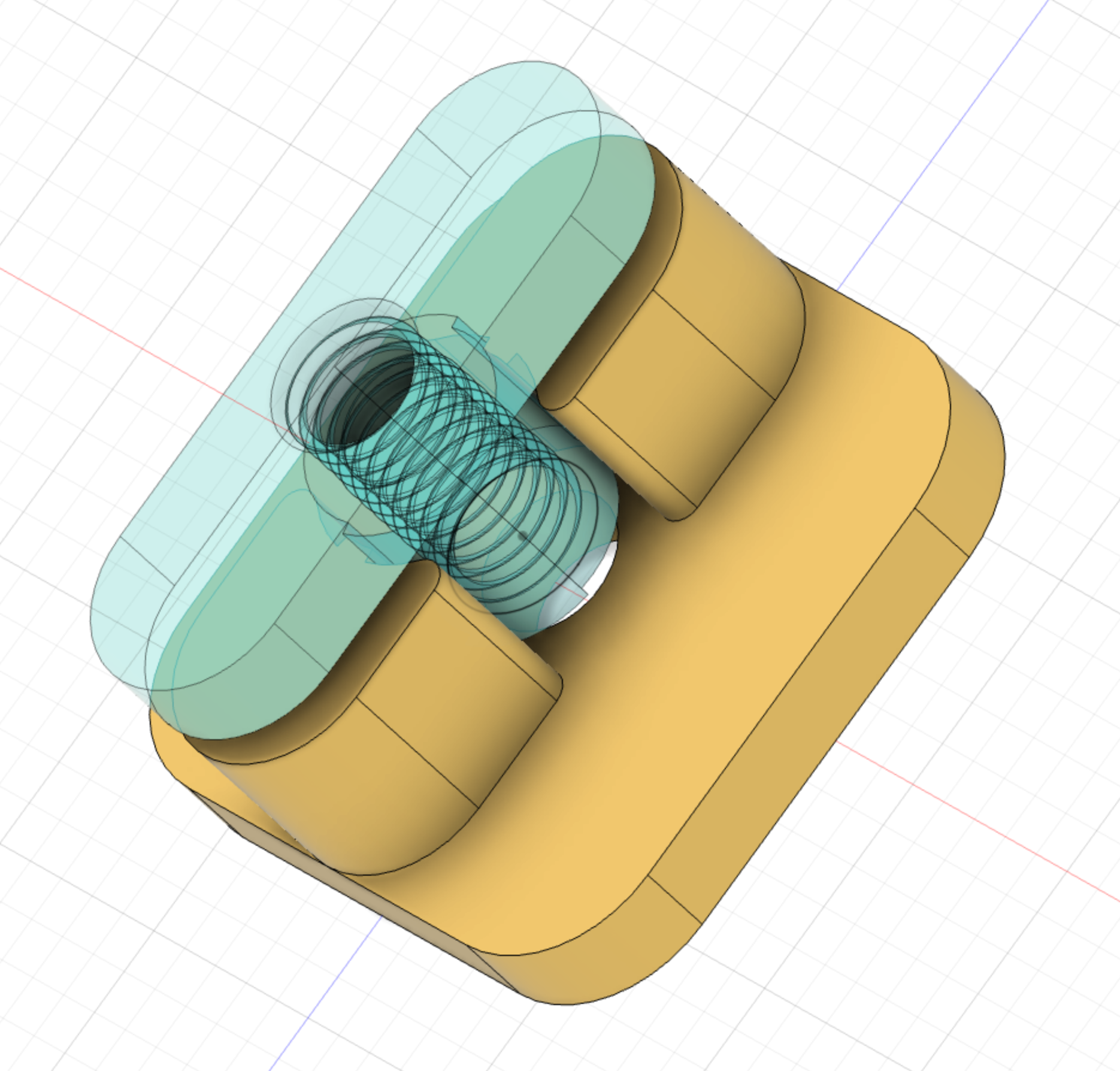 Skadis Push Trough Interlock Mount by Bob | Download free STL model ...