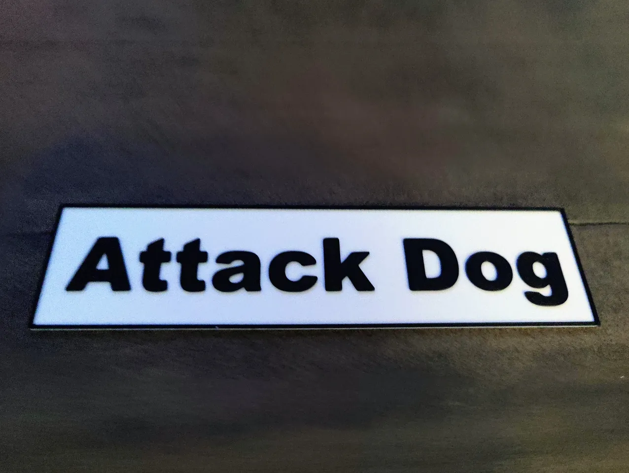 Attack Dog Sign by MadTNOTN | Download free STL model | Printables.com