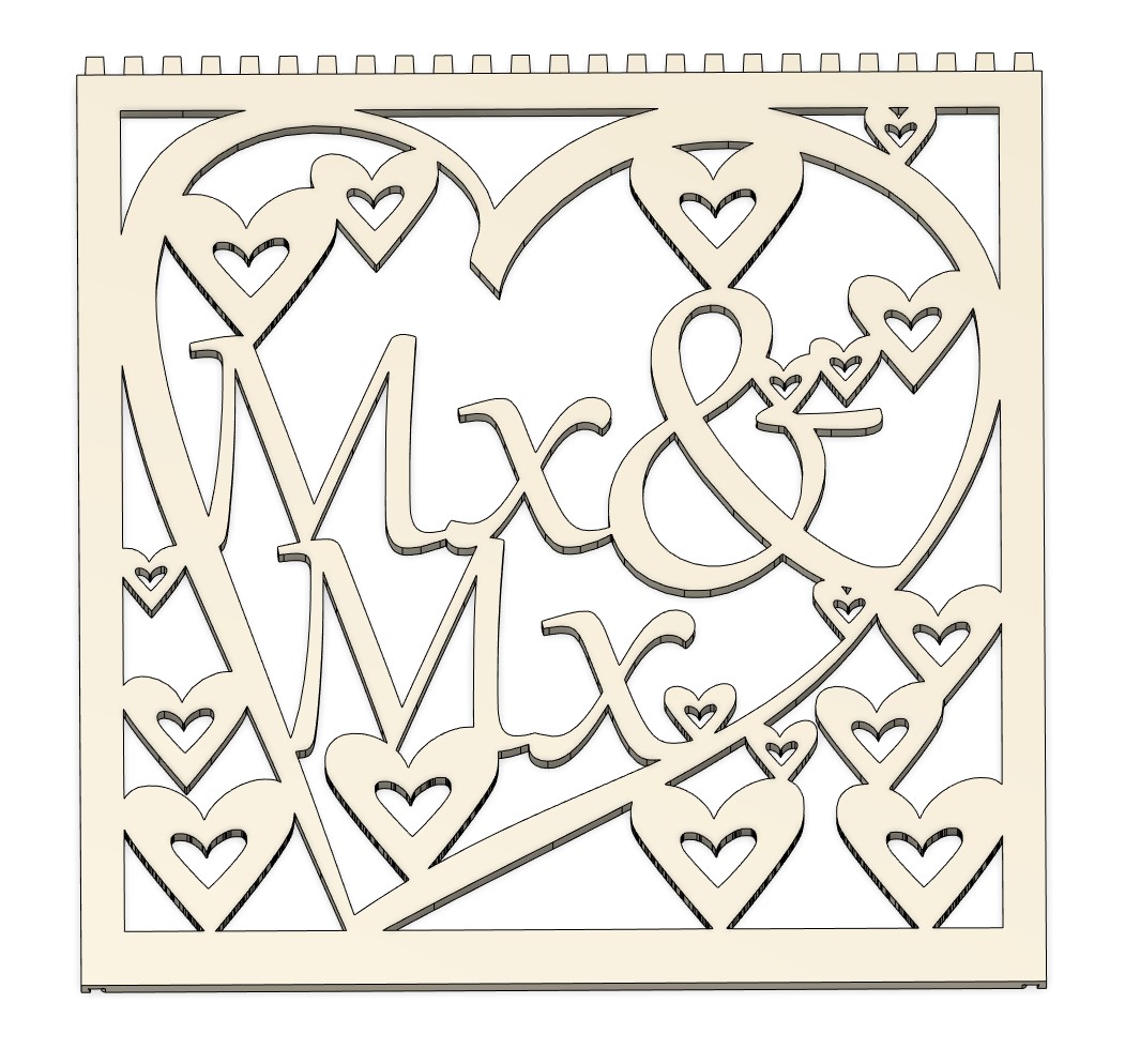 Wedding Card Box with Hearts by MooreFamily3D | Download free STL model ...