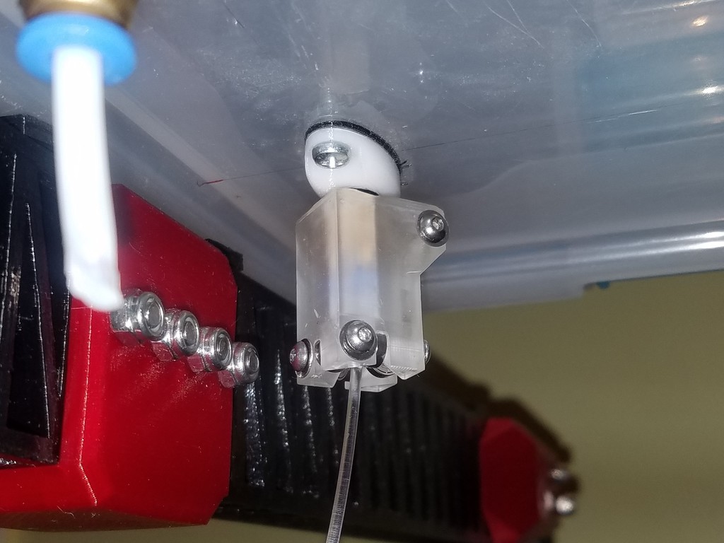 Filament Guide Block with Bearings (PC4 connector) by Jax225 | Download ...