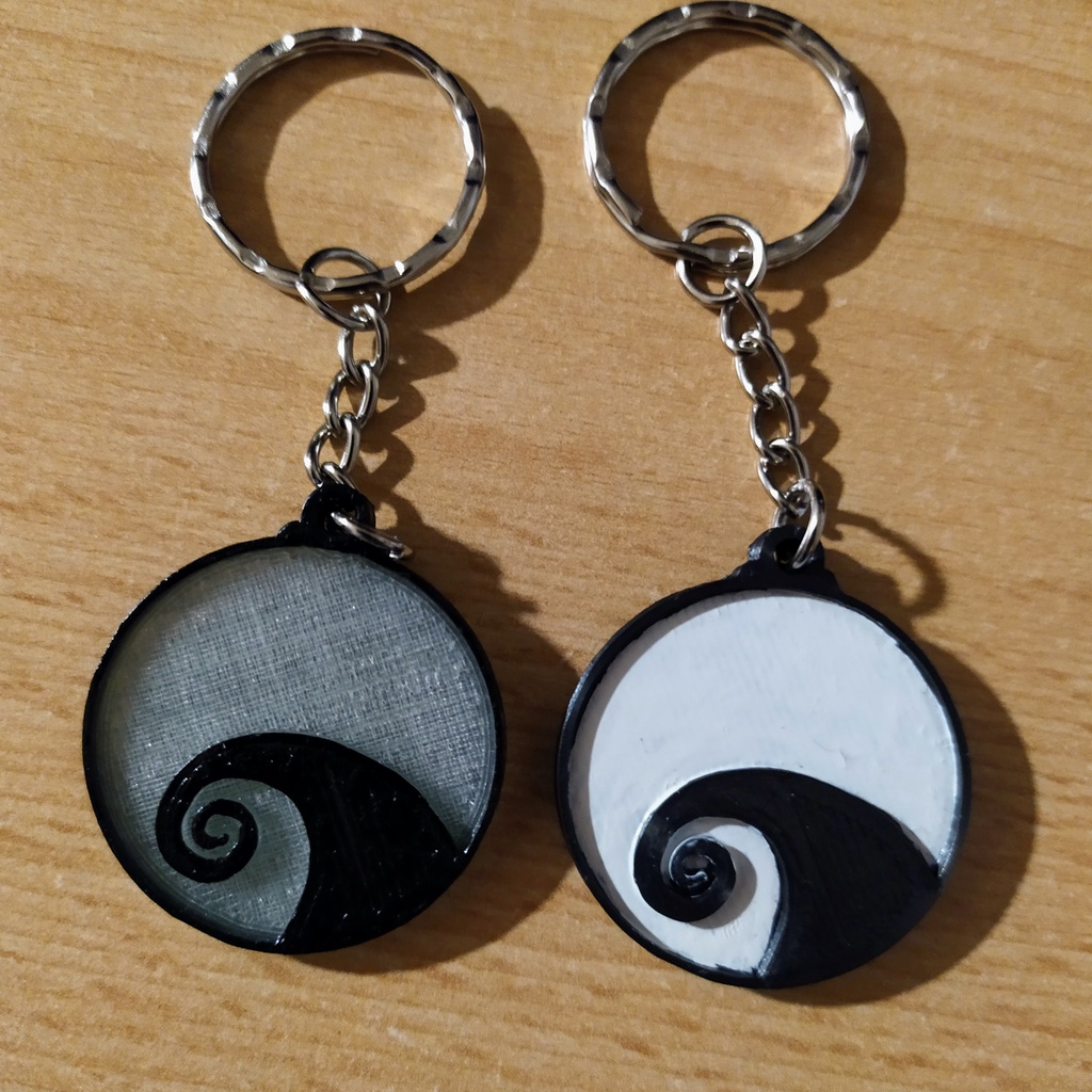 Nightmare before Christmas Spiral Hill Keychain by Marcel Frehe ...