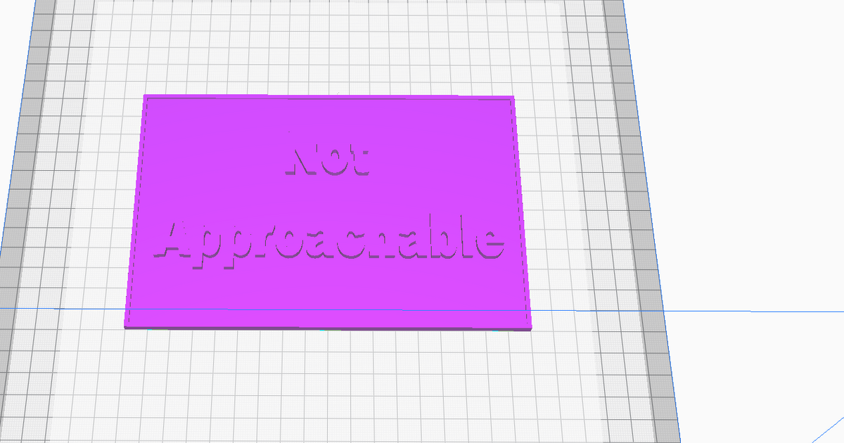 not approachable sign by TragicEndings | Download free STL model ...