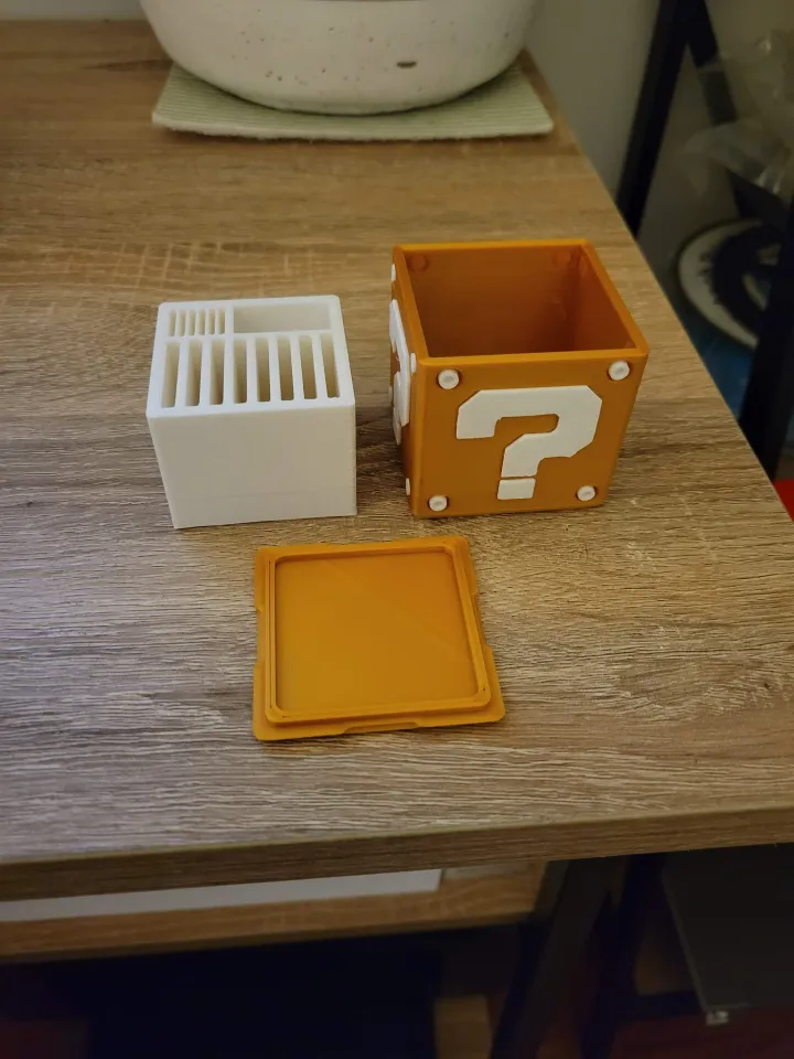 Mario Question Block SD/MicroSD Card Holder by DaCeeej | Download free ...