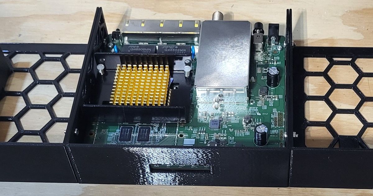 1U Shucked MB8600 Rack Mount by calvo | Download free STL model ...