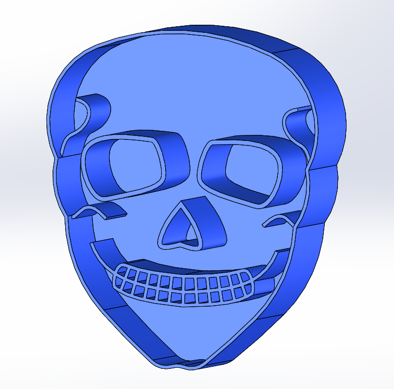 Sugar skull clay cutter by thudson | Download free STL model ...