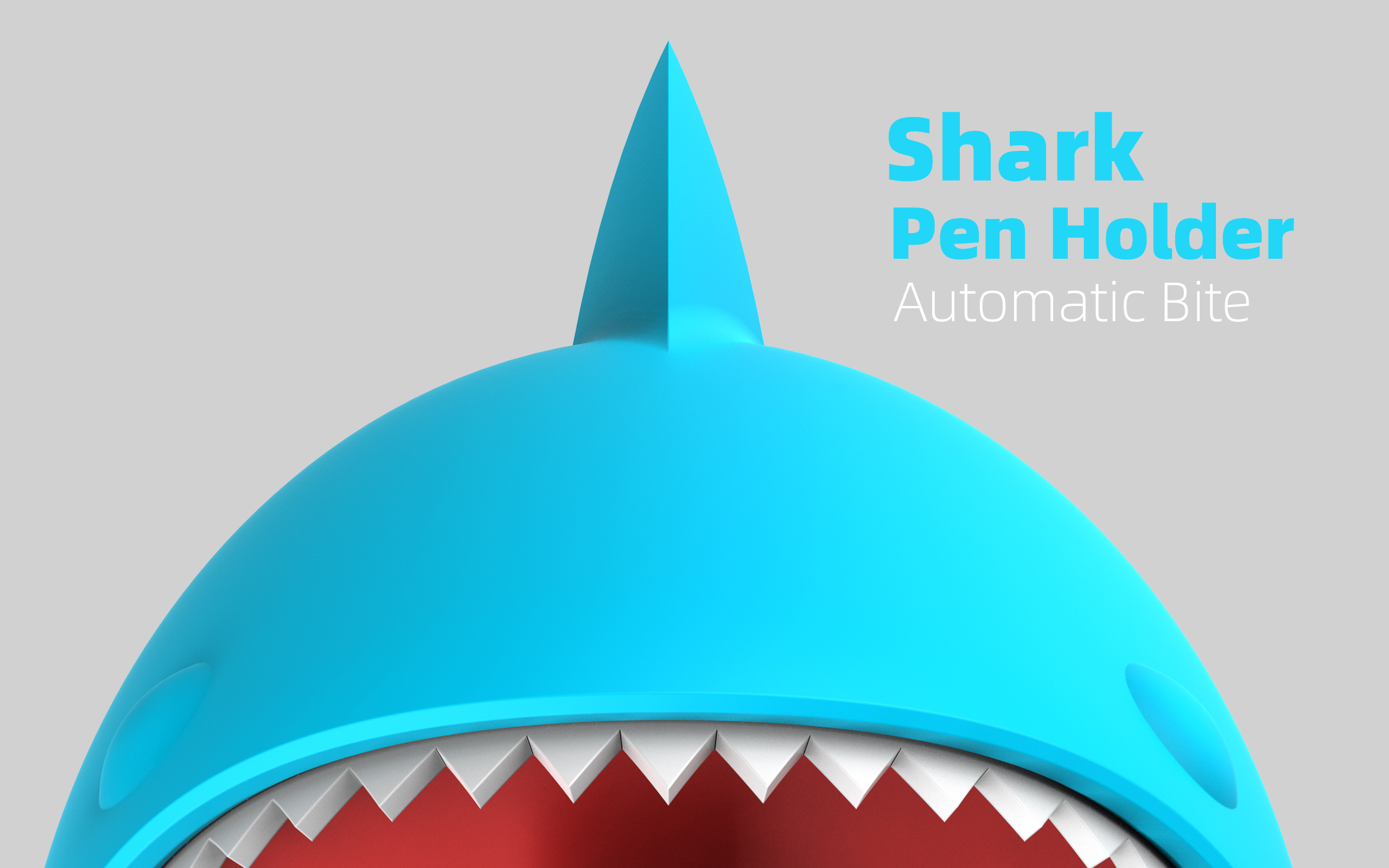 Shark Pen Holder by wuguigui | Download free STL model | Printables.com