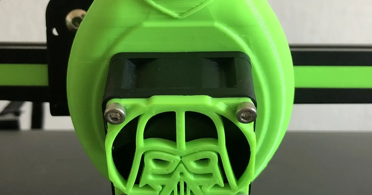 ENDER 3 V2 DARTH VADER FAN GUARD/COVER 40X40 by Futzer | Download free ...