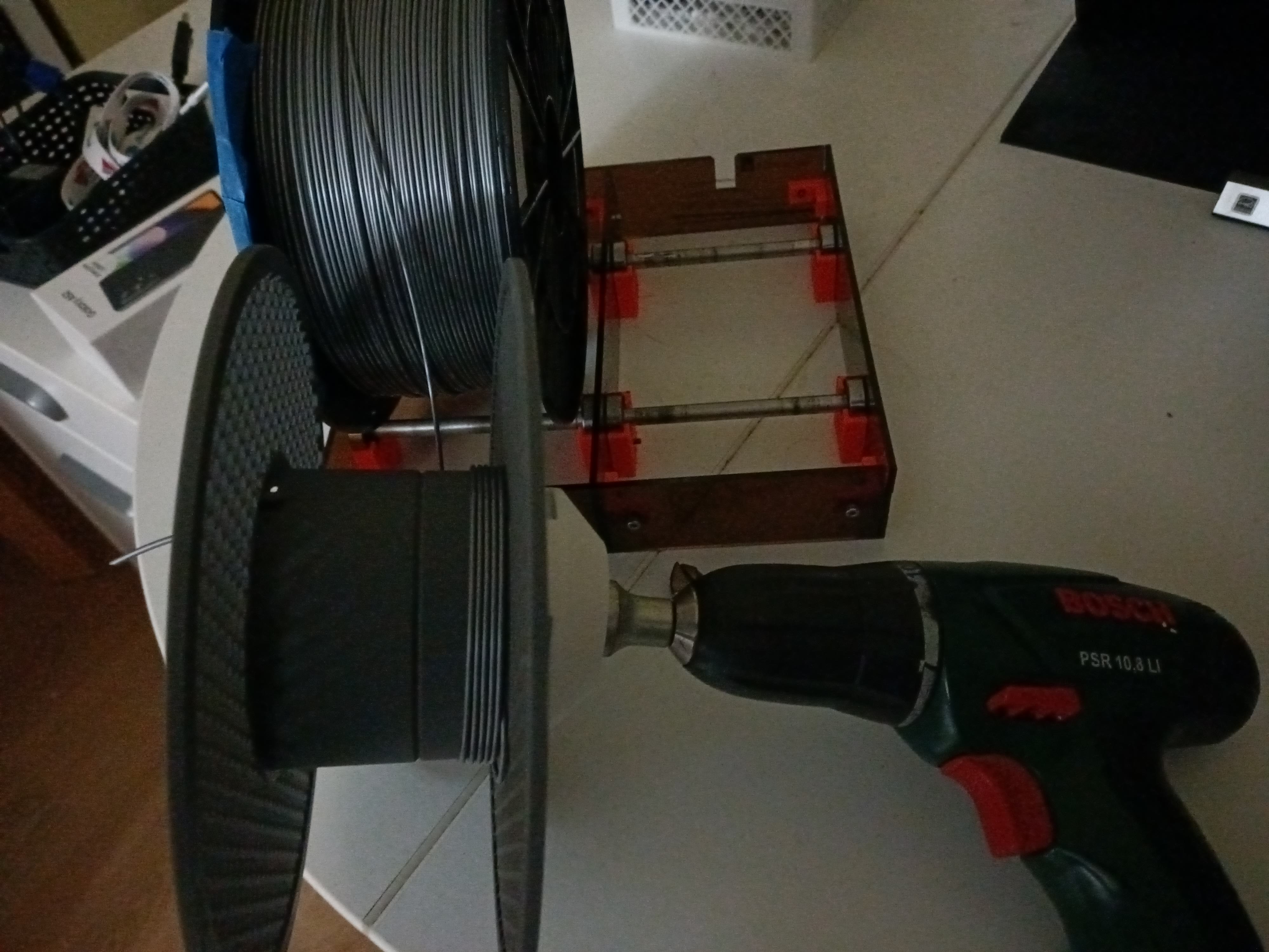 Bambulab spool winder for drill V2 by maarten | Download free STL model ...