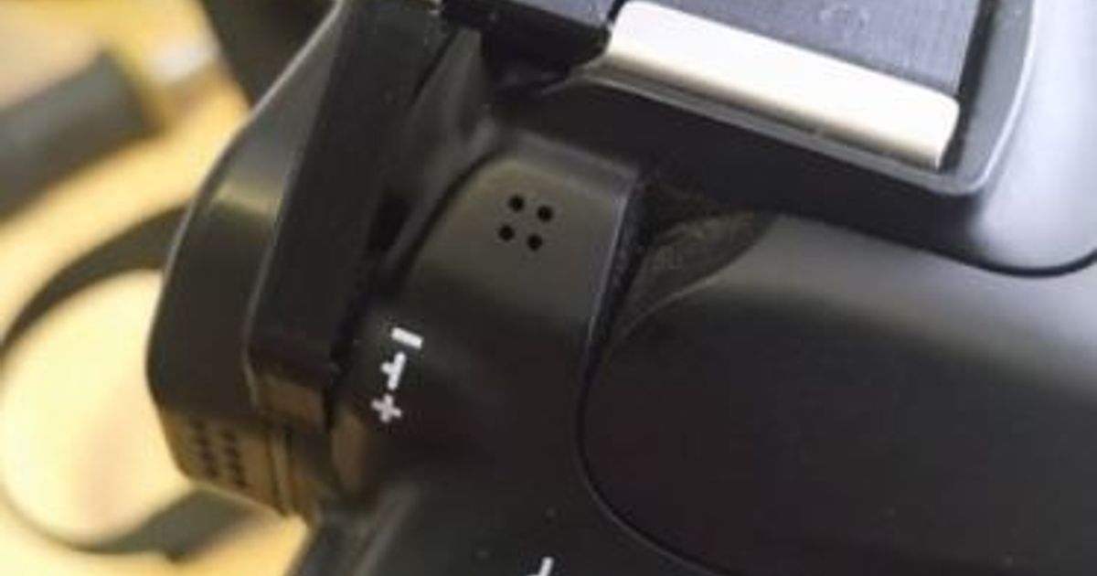 CANON (EOS 70D) Diopter wheel cover by Lamima | Download free STL model ...